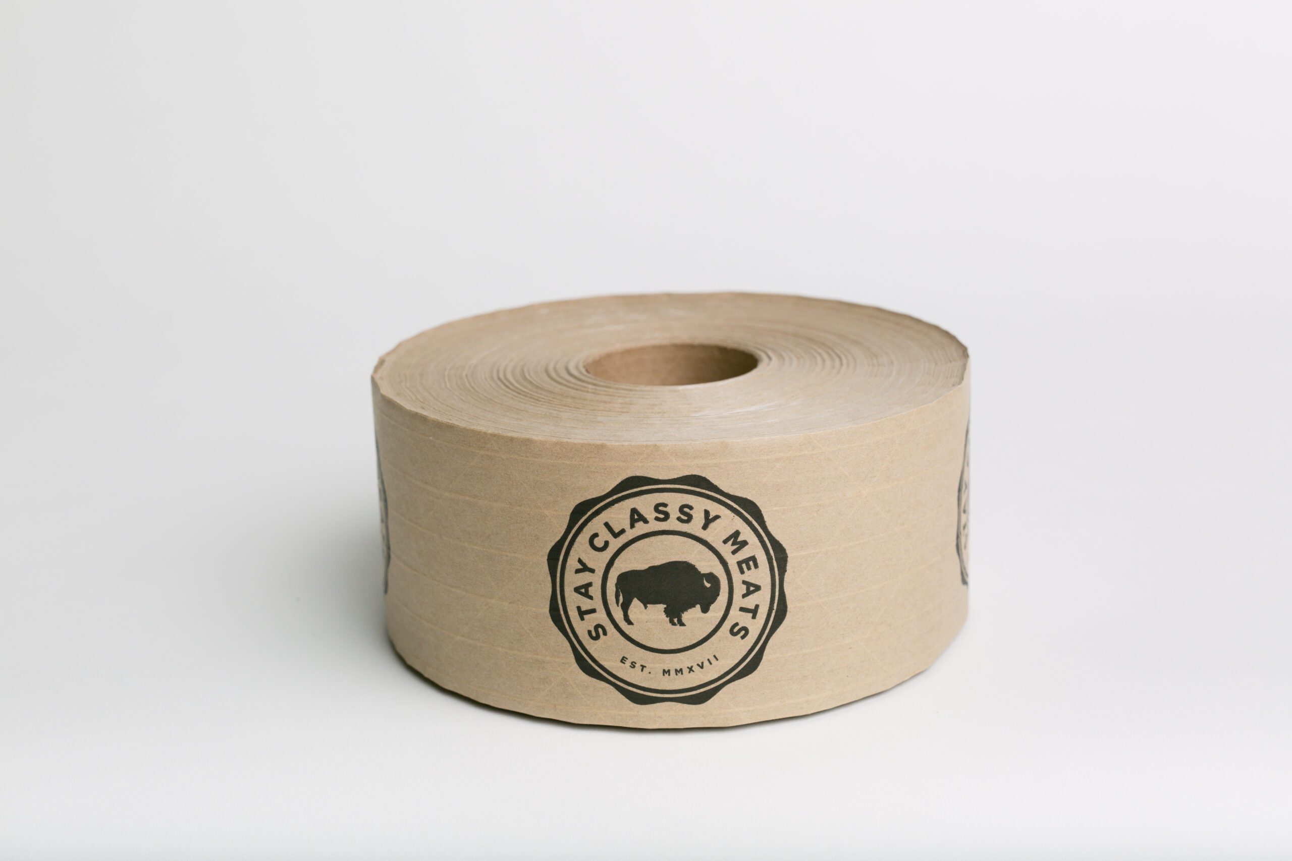 3 inch 450 Feet Water-Activated 1 ink color 10 Rolls per case - 2Sticky Tape